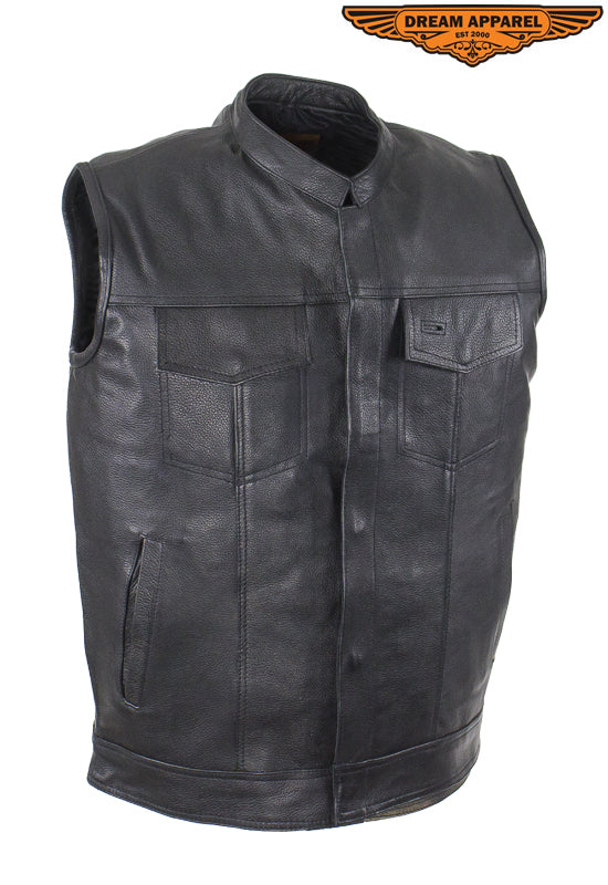 Men's Motorcycle Club Vest With Concealed Carry – LeatherVendor
