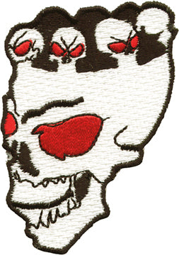 Skull with 4 Small Skulls Patch – LeatherVendor